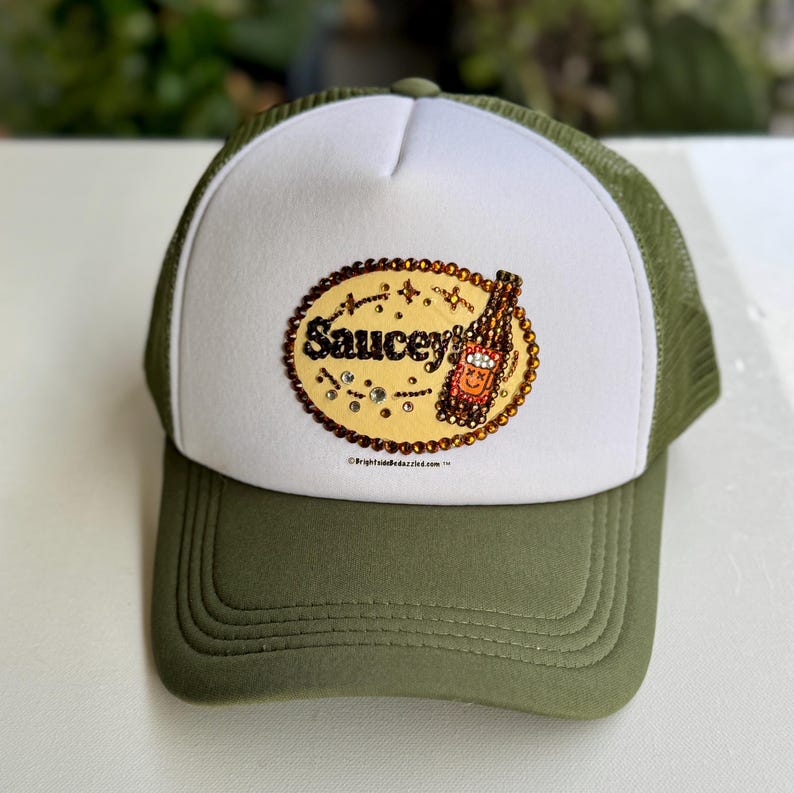 Saucy! , Saucy! Trucker Hat – Bedazzled or Printed Funny Unisex Caps - Etsy