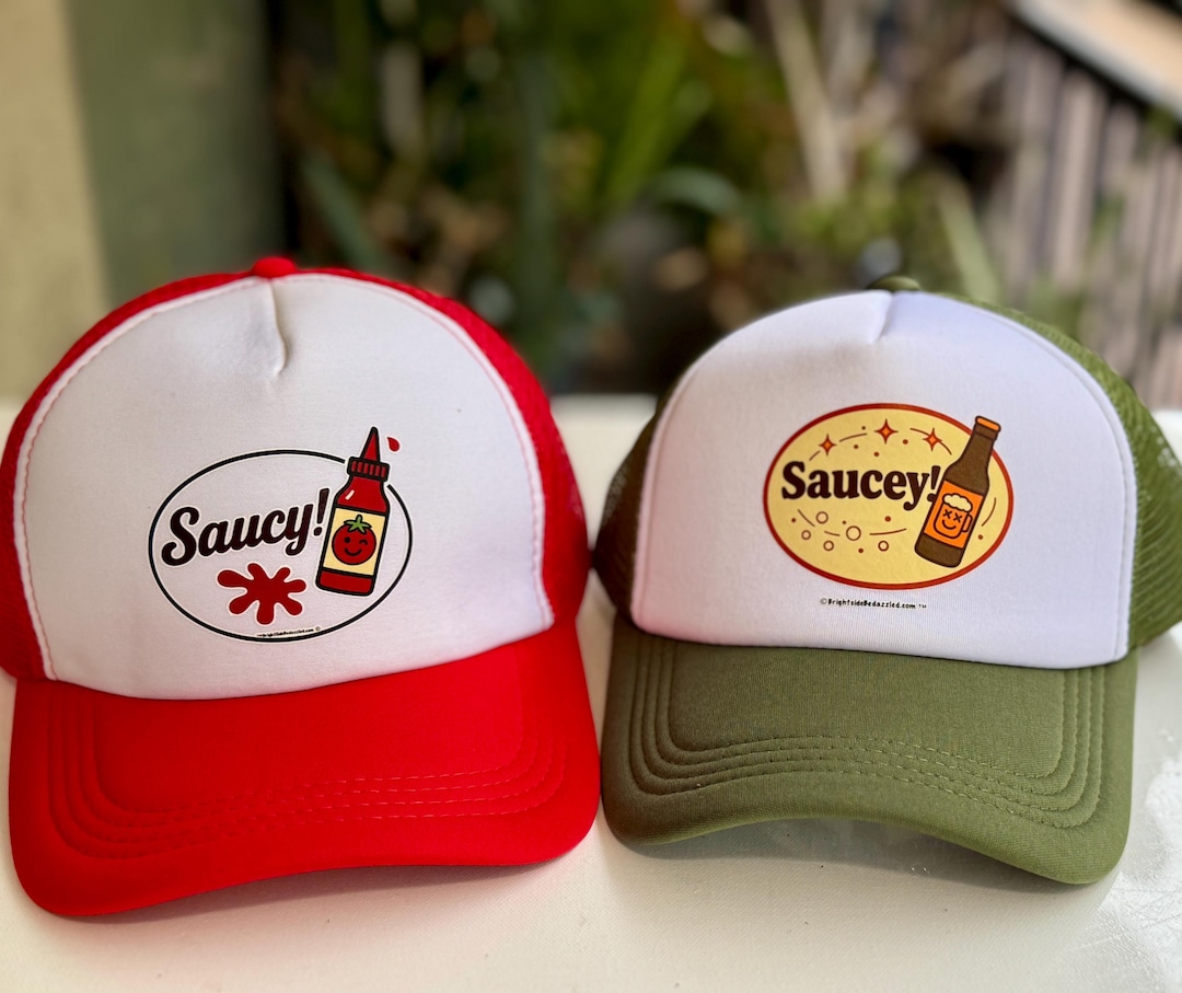 Saucy! , Saucy! Trucker Hat – Bedazzled or Printed Funny Unisex Caps - Etsy
