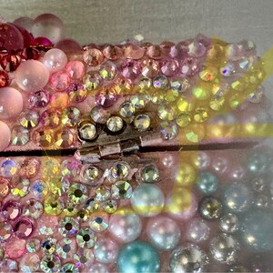 Girl's Fantasy Bedazzled Box /rhinestones, Pearls Mosaic Box ...