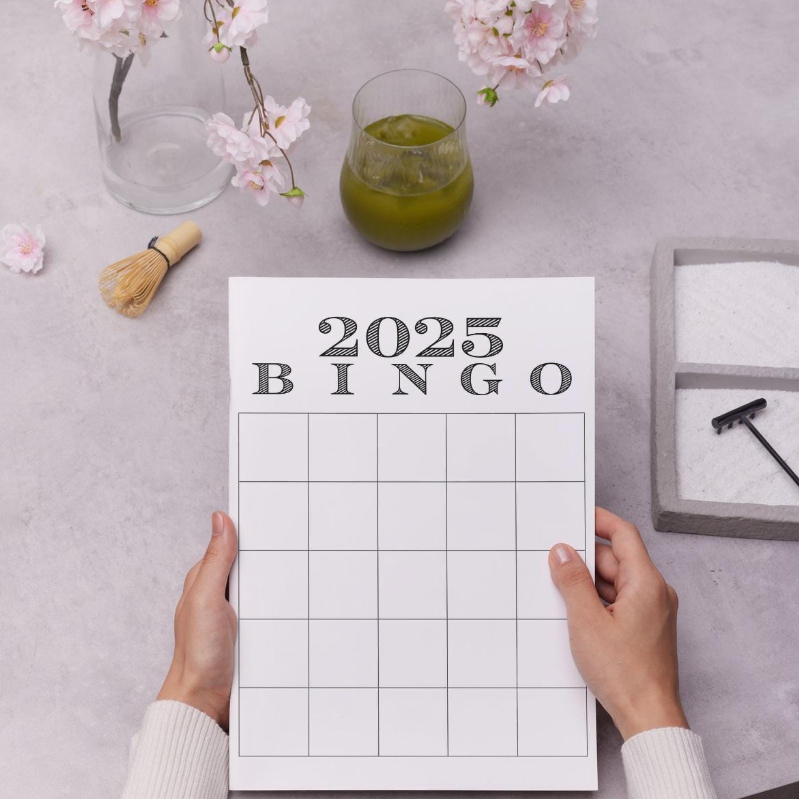 2025 Printable Vision Board Bingo Card, New Year Bingo, 2025 New Year ...