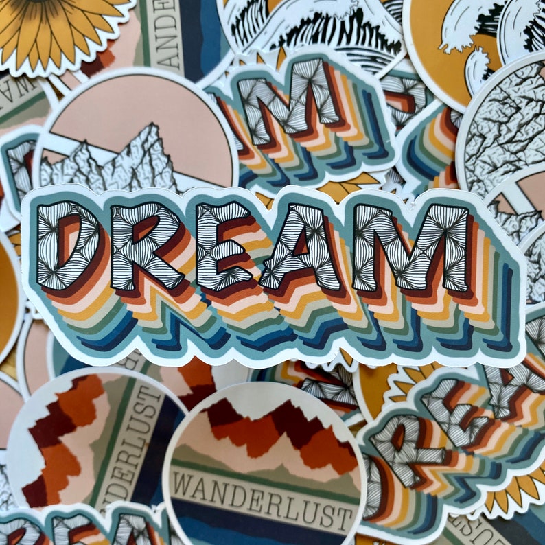 Dream Sticker Set of 5 - Etsy