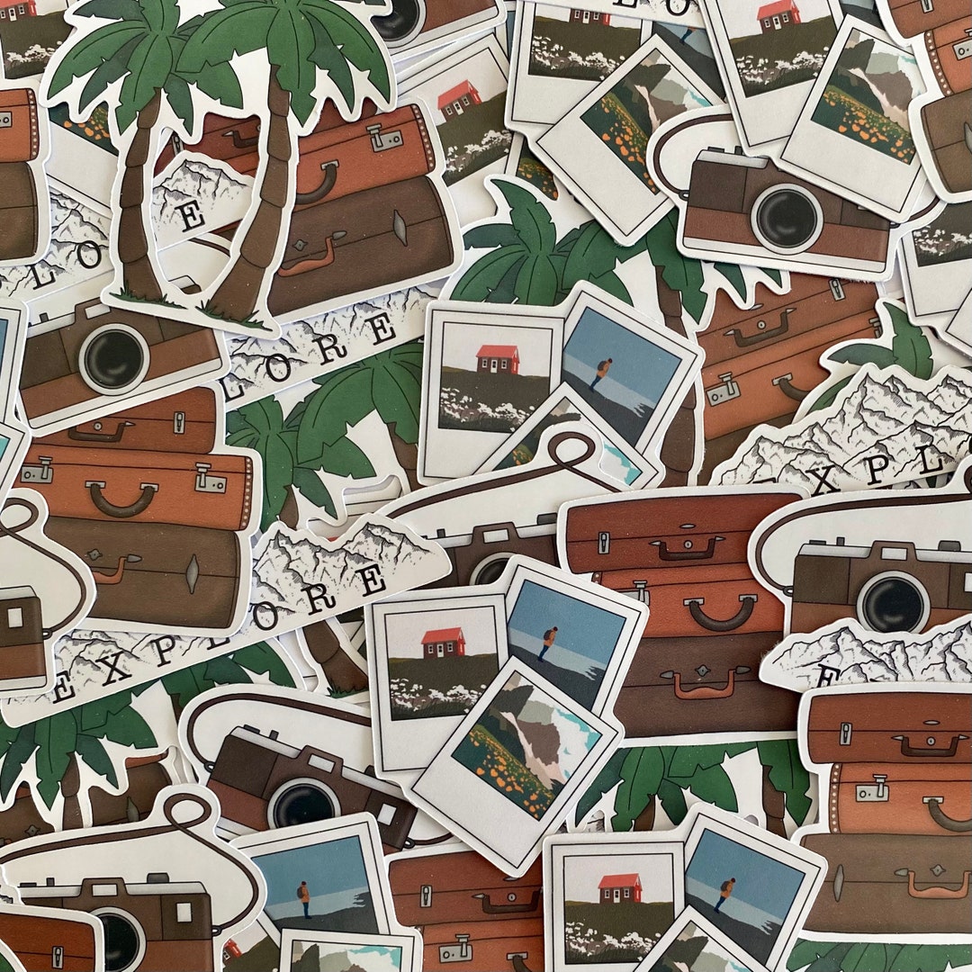 Explore Sticker Set of 5 - Etsy