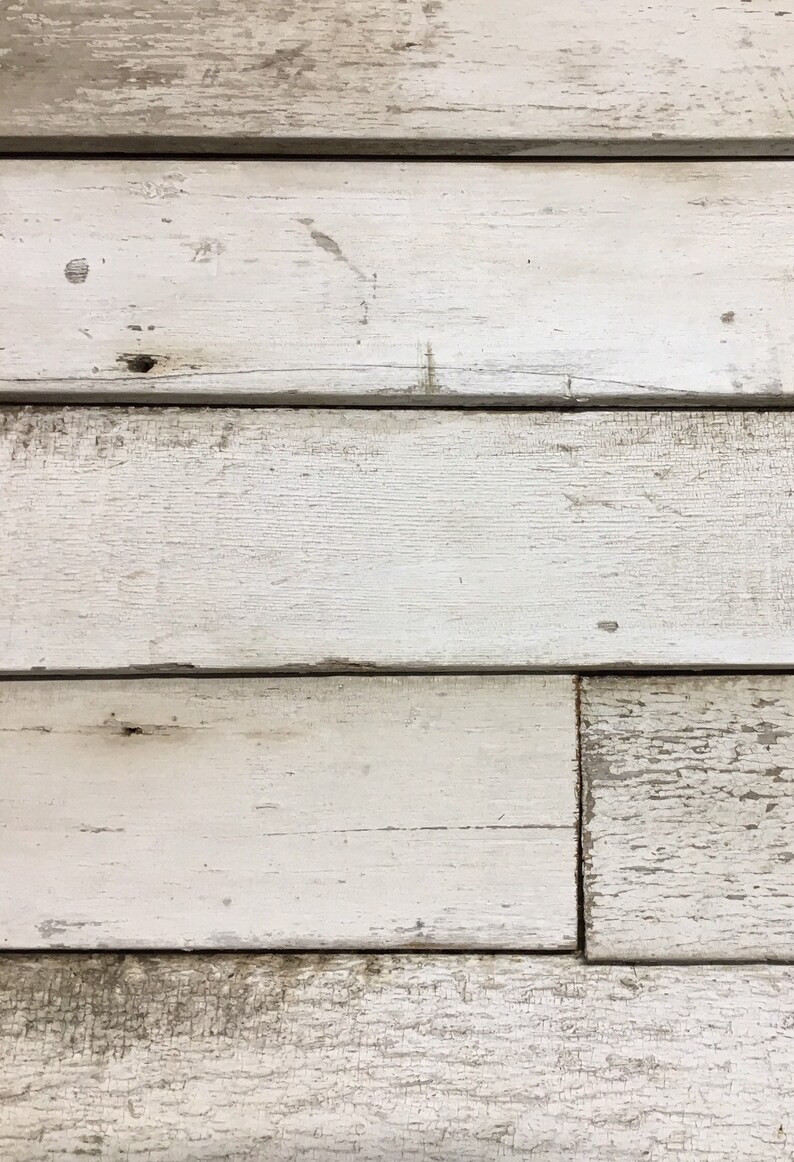 White Reclaimed Barn Siding Wall Paneling Accent Walls | Etsy