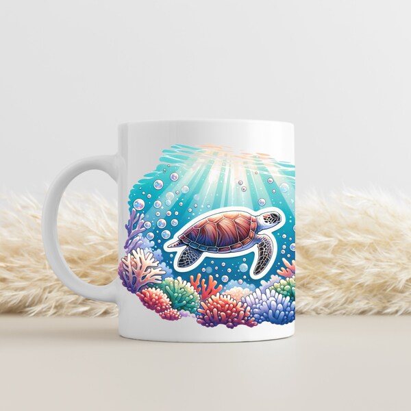 Turtle Mug - Etsy