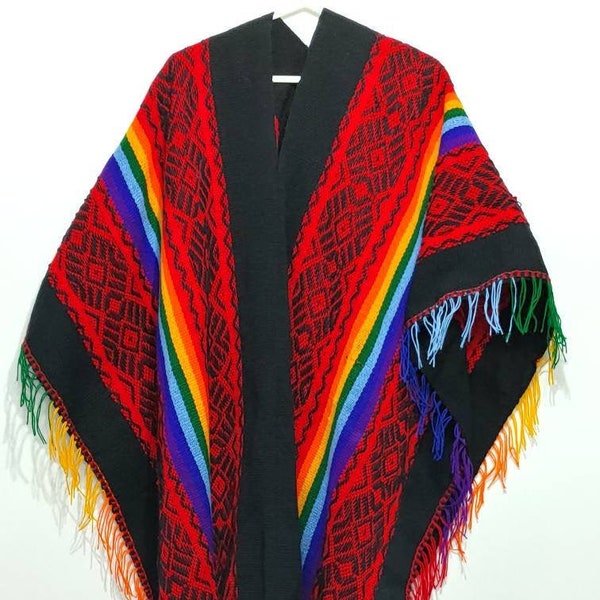 Peruvian Poncho - Etsy