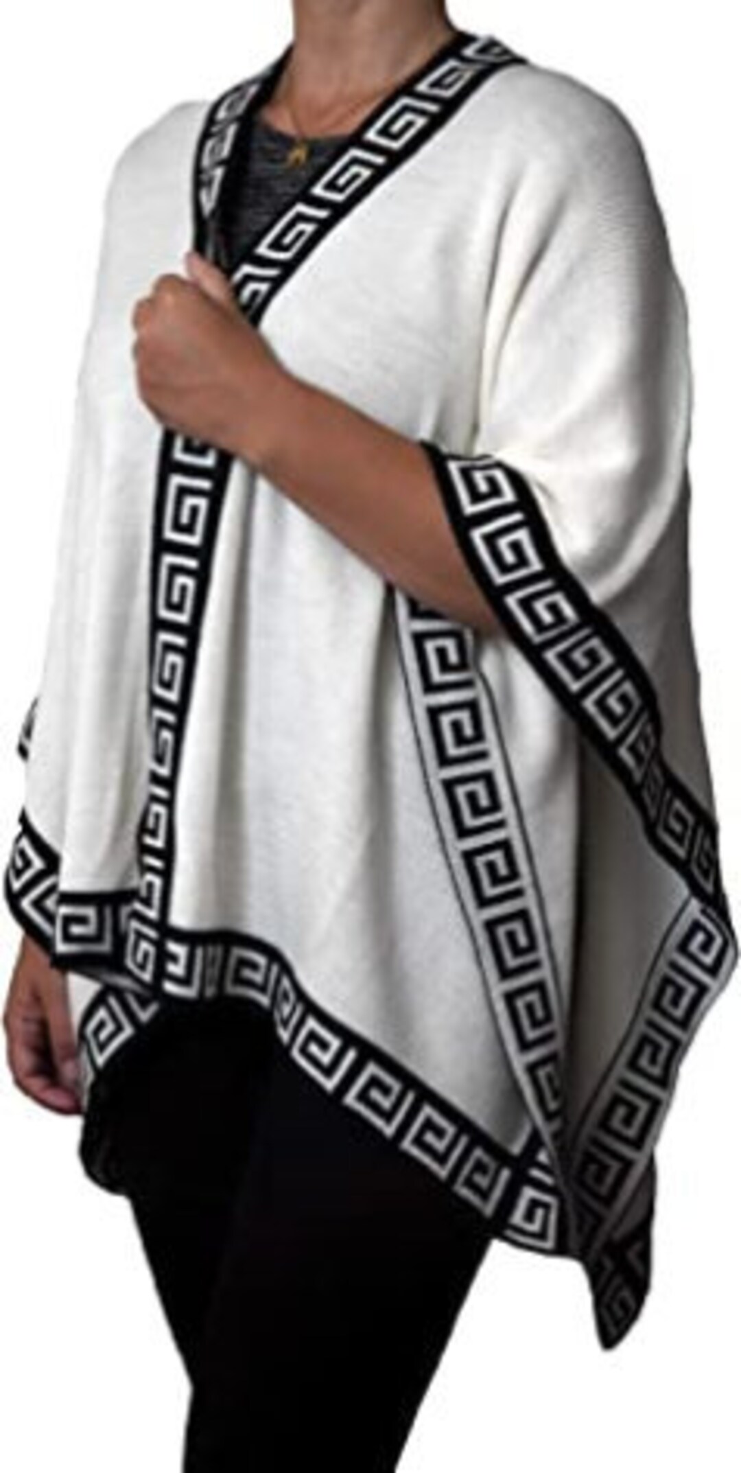 Luxurious Peruvian Classic Sleeveless Alpaca Cape , Wrap Ladies Shawl ...
