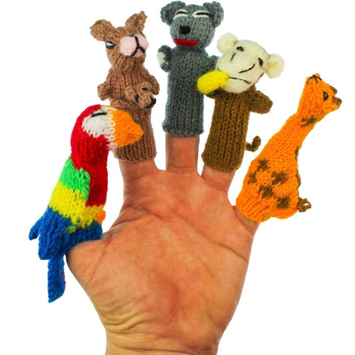 Lot of 25 Handknitted Finger Puppets Peru NEW - Etsy