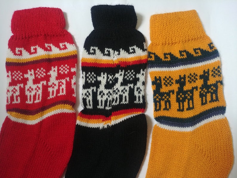 Lot of 10 Unisex Socks Peruvian Alpaca Socks Colorful - Etsy