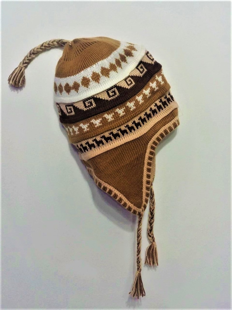 Unisex Peruvian Alpaca Hat With Earflaps 100% Lining Soft - Etsy