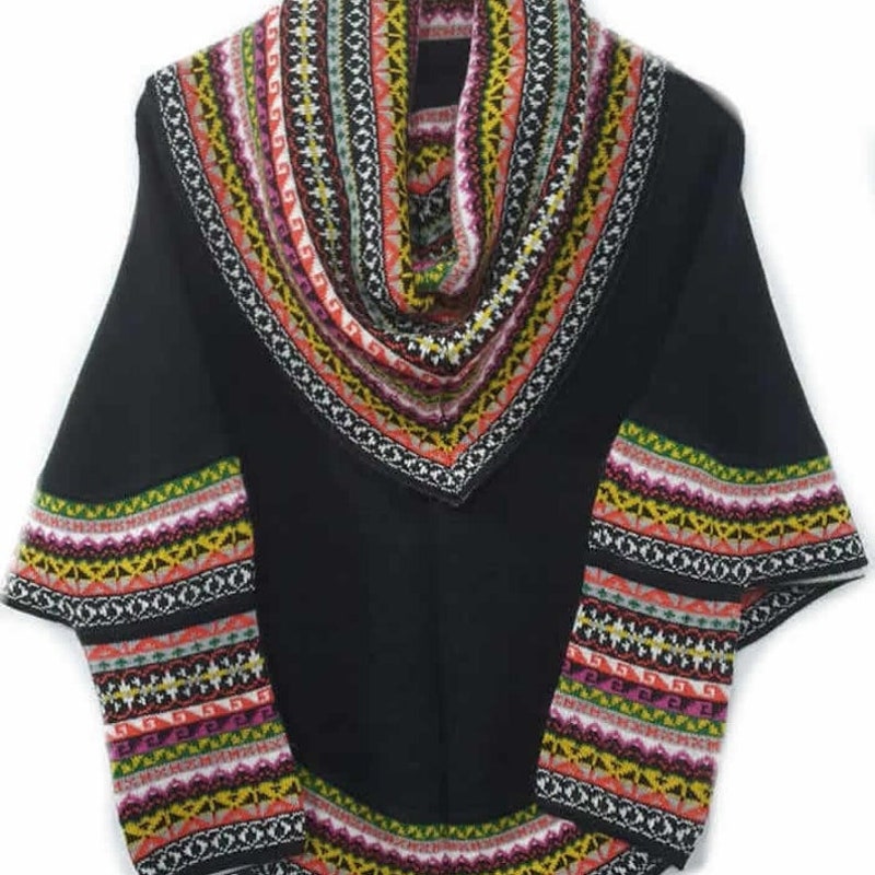 Peruvian Poncho - Etsy
