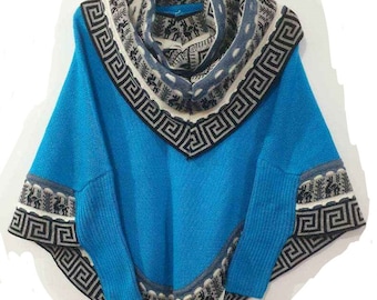 Luxurious Women's Superfine Alpaca Wool Poncho With | Etsy