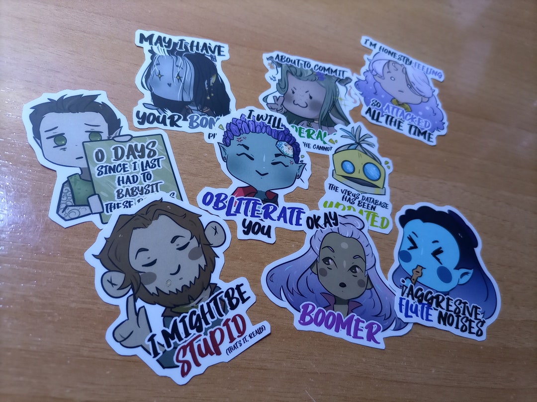 Critical Role Stickers campaign 3 & Exandria Unlimited - Etsy