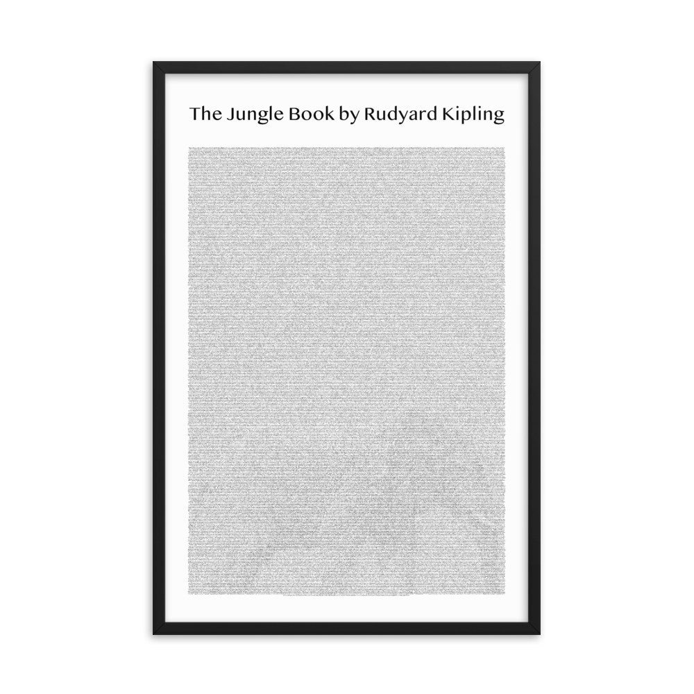 The Jungle Book by Rudyard Kipling - Book on a Poster - Etsy