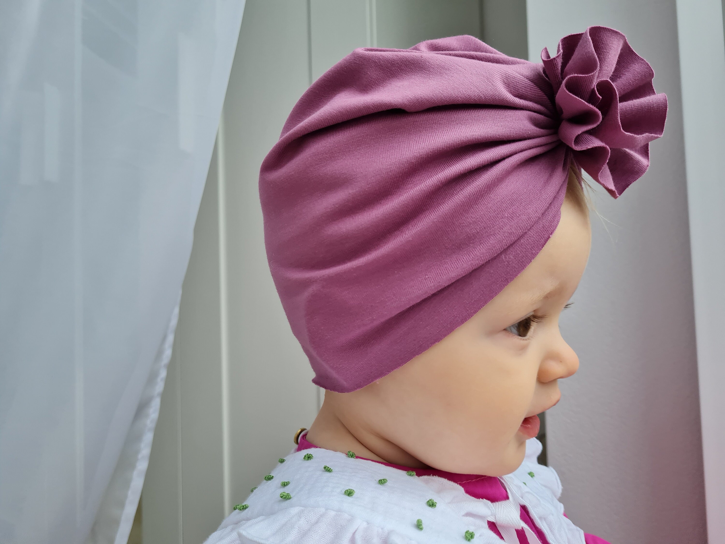 Baby Ruffle Turban for Newborn Photo Shoots Spring Baby Girl - Etsy