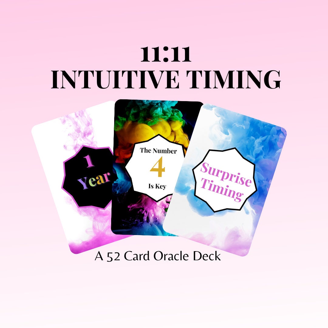 11:11 Timing Deck - Printable Card Deck - Timing Cards - Divination ...