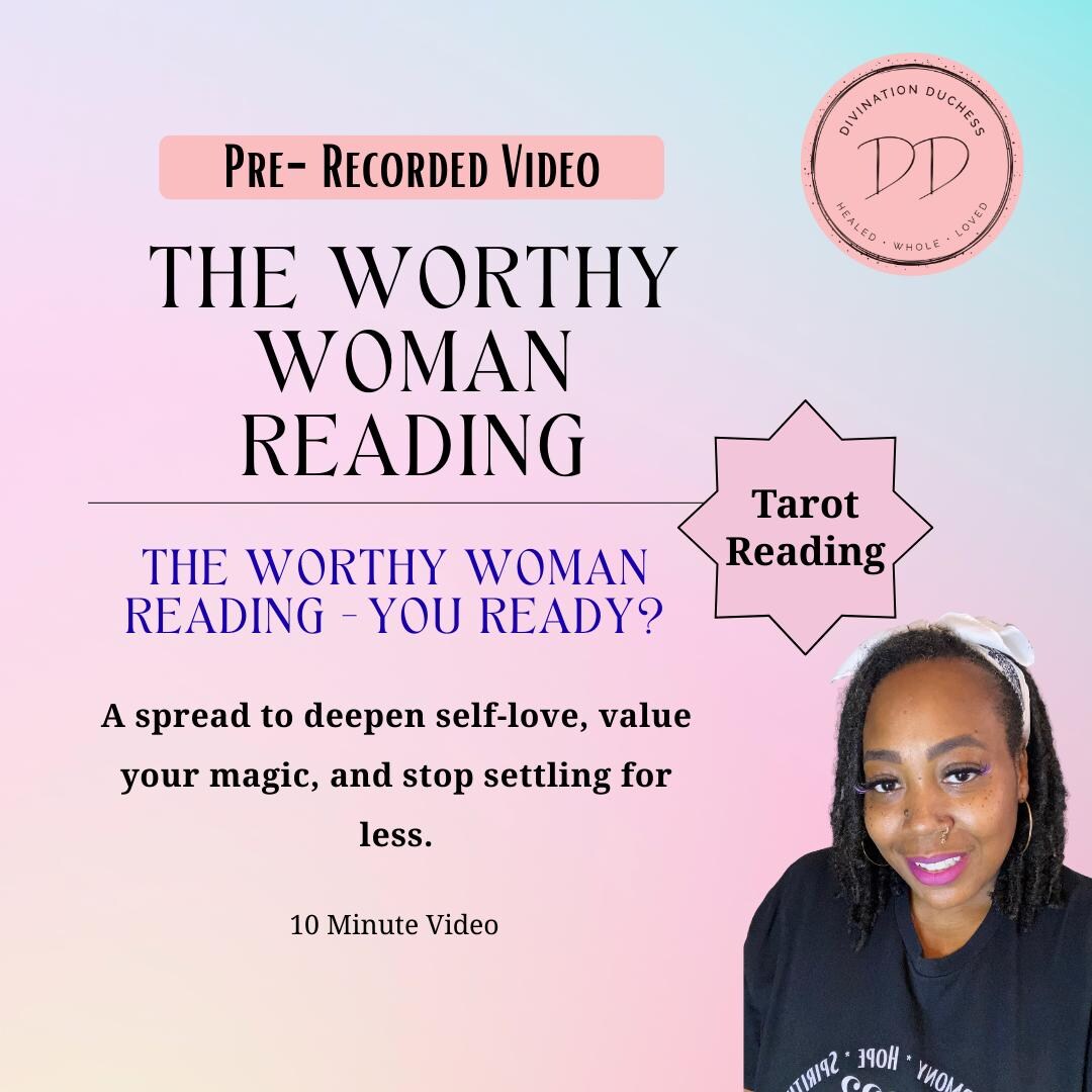 The Worthy Woman Reading – 10 Minute Tarot & Intuitive Video Reading - Etsy