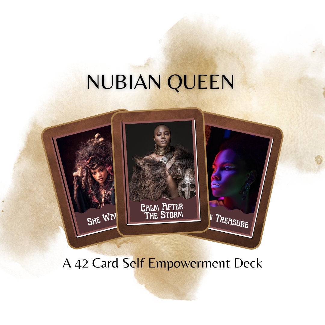 Nubian Queen Oracle Deck - Nubian Card Deck - Black Girl Card Deck ...
