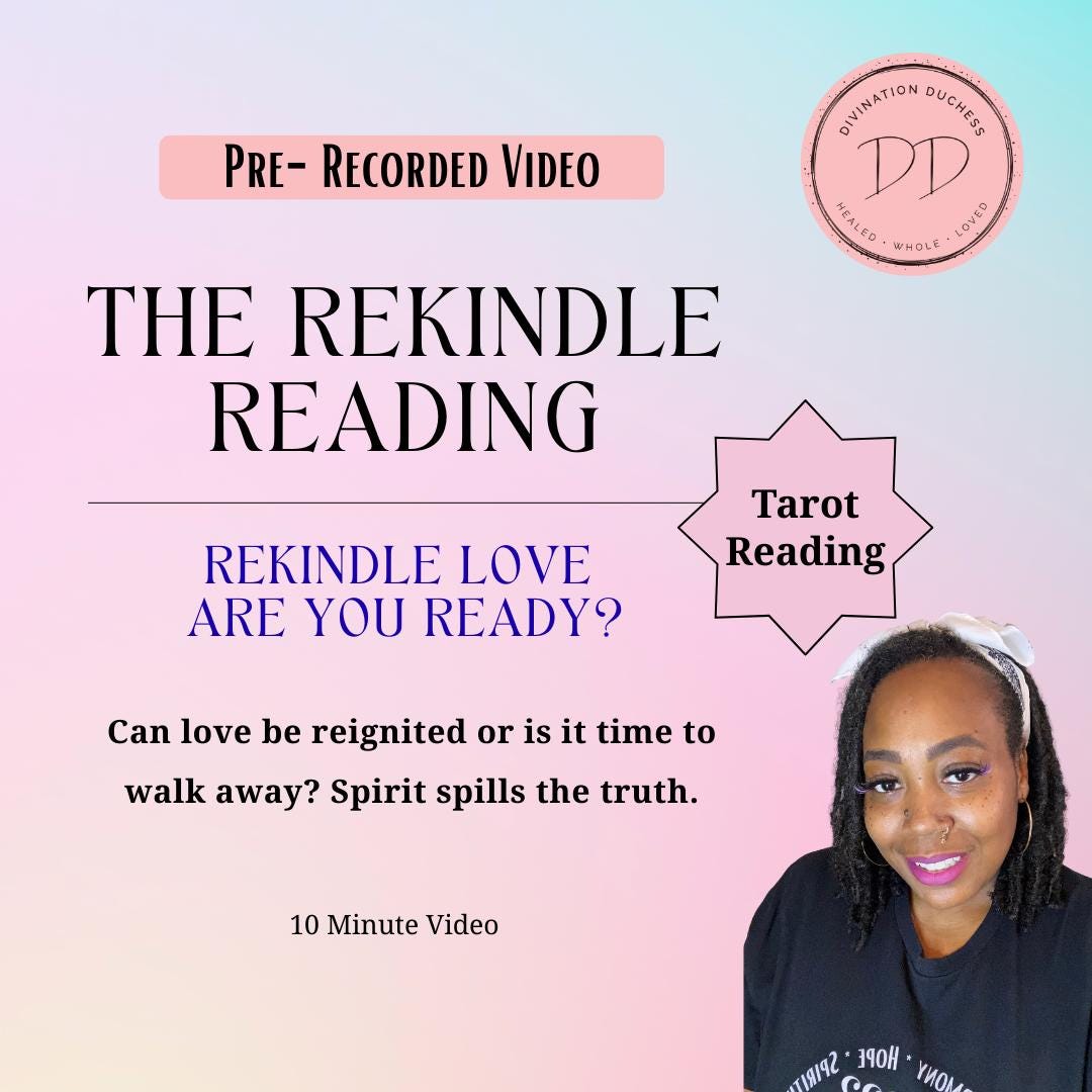 The Rekindle Reading – 10 Minute Tarot & Intuitive Video Reading - Etsy