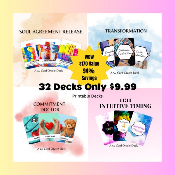 How to Create Your Own Oracle Card Deck PDF INSTANT DOWNLOAD - Etsy Canada