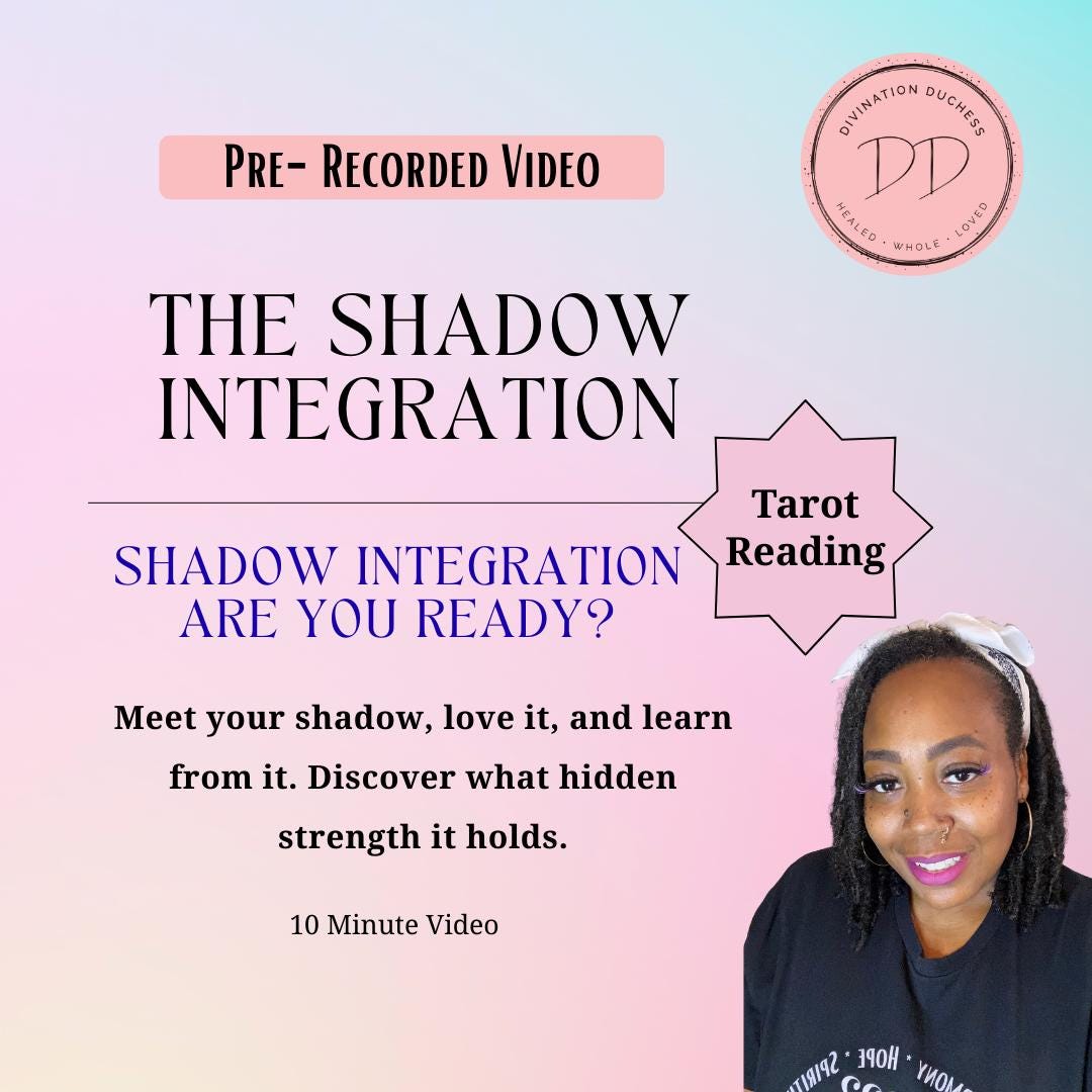 The Shadow Integration – 10 Minute Tarot & Intuitive Video Reading - Etsy