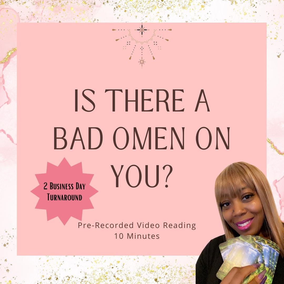Bad Energy Tarot Video Reading: Evil Eye Psychic Reading - Etsy