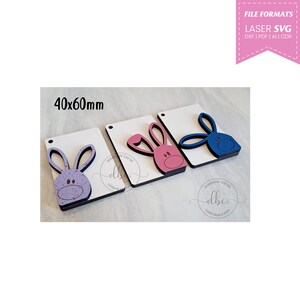 Easter Bunny Tags for Laser Cutting, Laser File, Digital Download ...