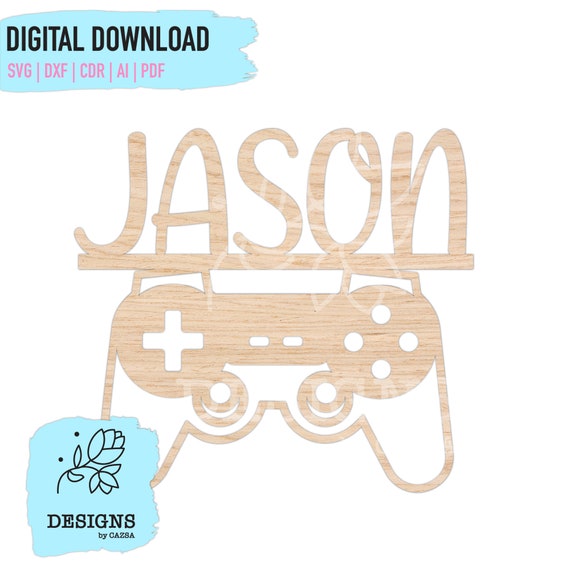 Controller Gaming Laser Cut Files Laser Cut Templatelaser | Etsy
