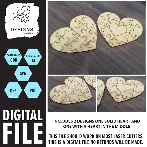 Heart Puzzle - Etsy