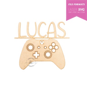 XBOX Controller Sign for Kids Room or Gaming Room Svg, Laser Cut ...