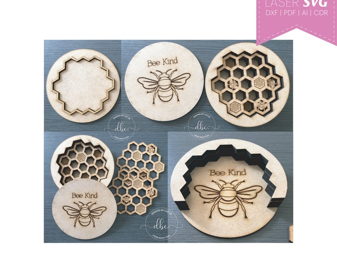 Wooden Bee Hive Sorting & Stacking Toys for Toddlers Bee Toy Montessori ...