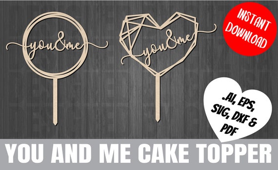 Cake Topper You and Me Anniversary Cake Topper | Etsy