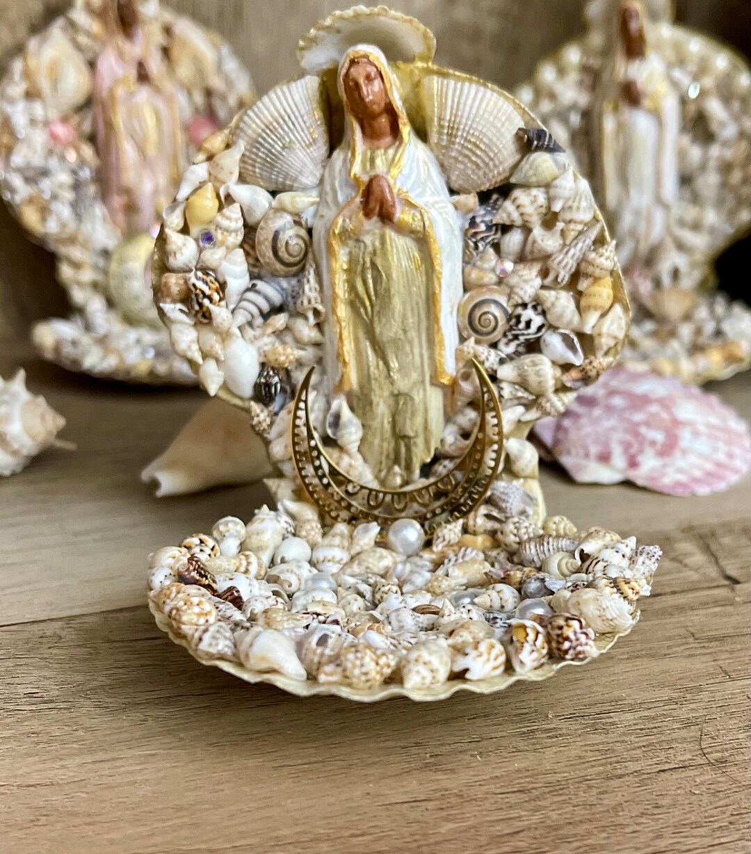Our Lady of Angels/ Grotto Shell Shrine/ Altar Shrine/angel Shrine ...