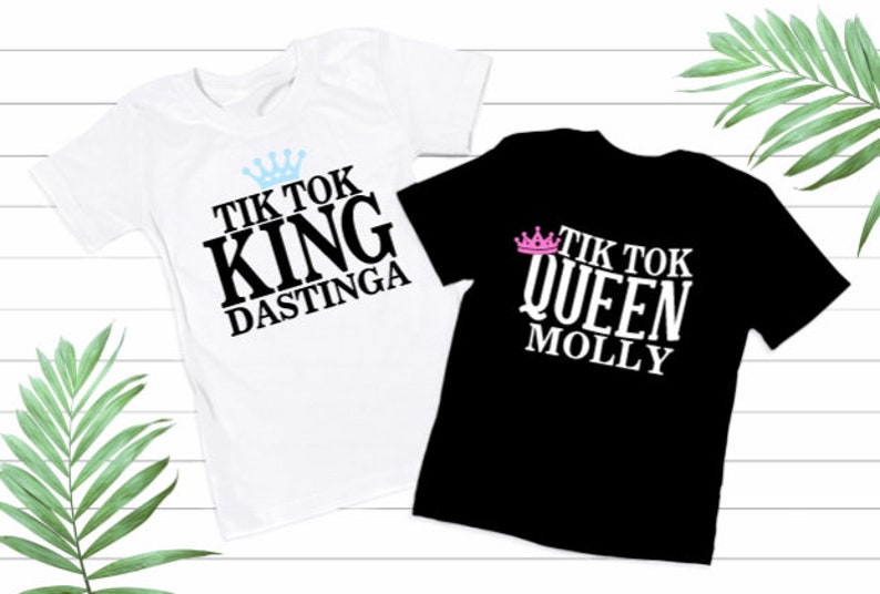 Personalised TikTok T-shirt Tik Tok T-shirt Tik tok Queen | Etsy