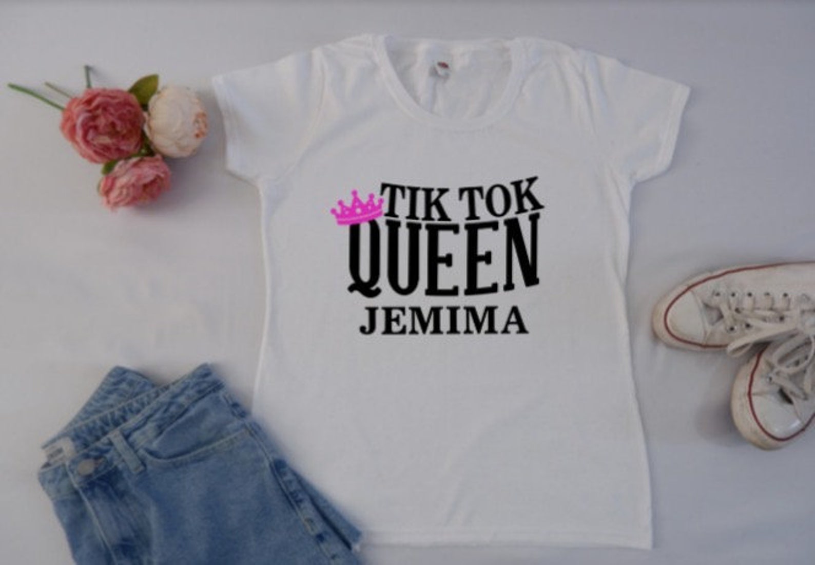 Personalised Tiktok T-shirt, Tik Tok T-shirt, Tik Tok Queen, Lockdown ...