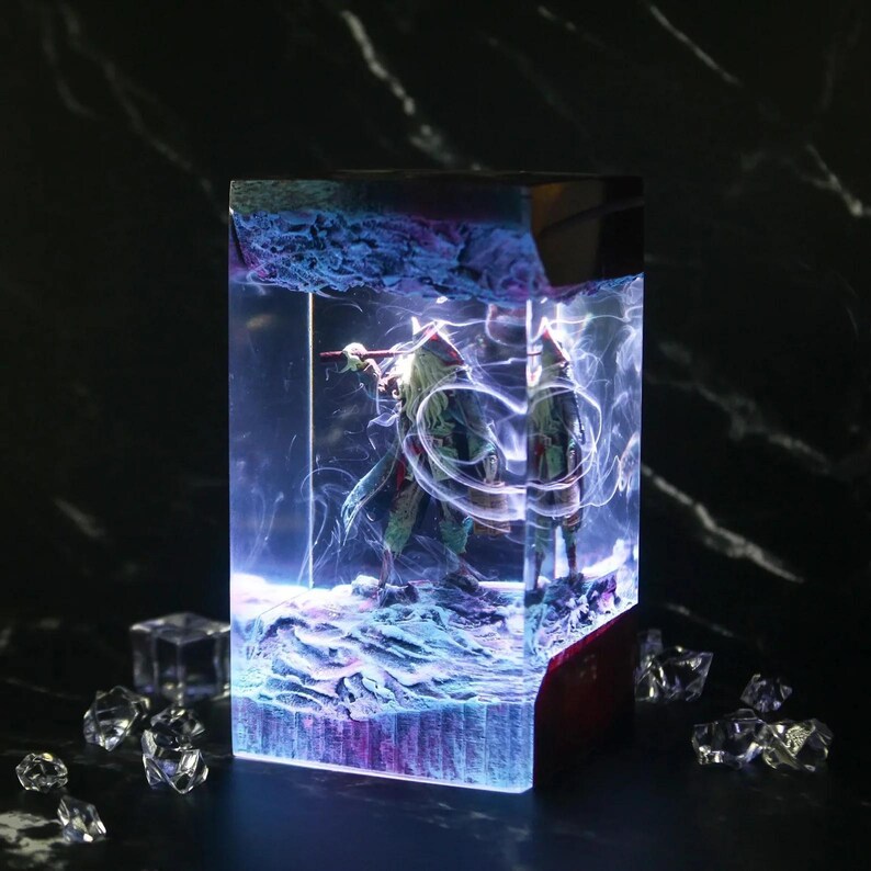 Davy Jones Pirates of the Caribbean Resin Lamp LED Diorama Lamp ...
