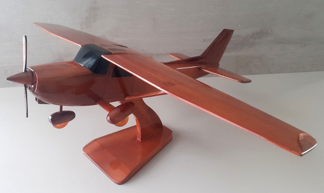 Cessna 162 Airplane Model in Rosewood Varnished Wood - Etsy
