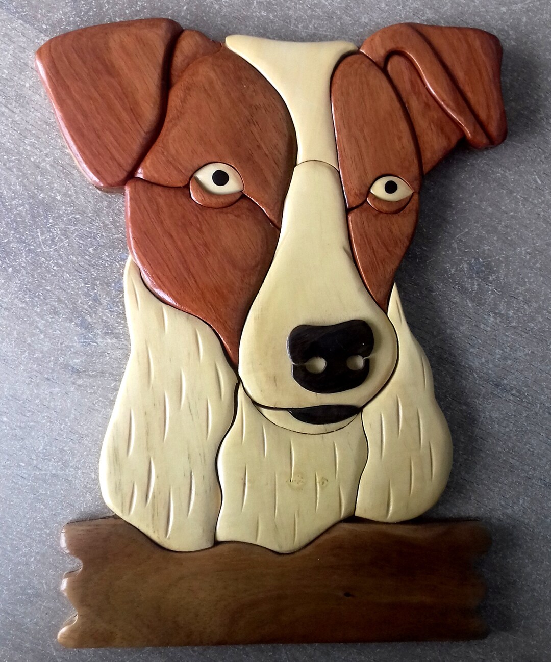 Large Varnished Wooden Jack Russell Door Sign for Bedroom, Workshop ...
