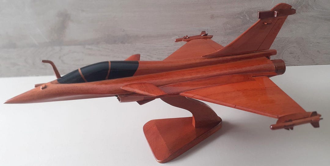 Reproduction of the Rafale Plane in Wood, Finished Model - Etsy