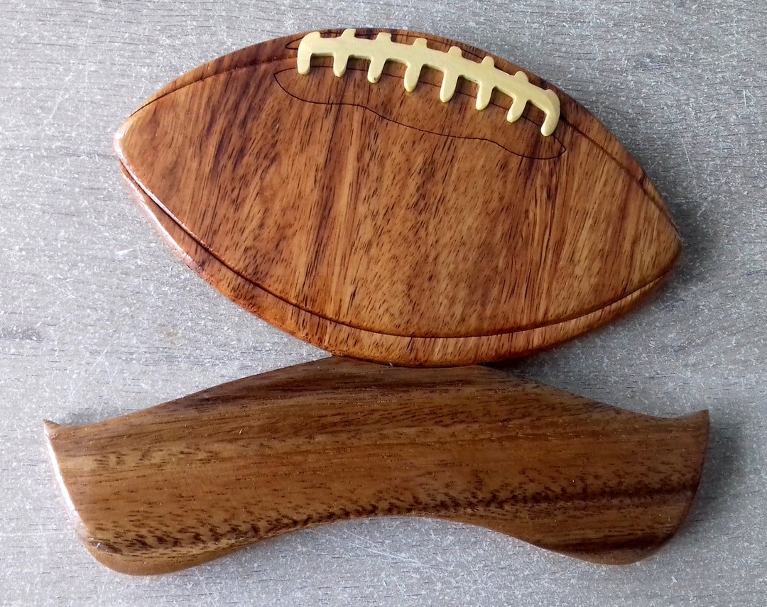 Personalized Varnished Wooden Rugby Ball Plate With Your First Name ...