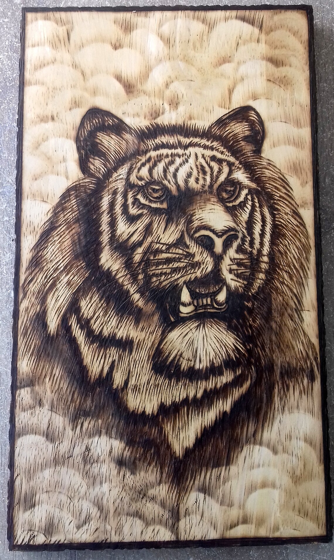 Wood Burning Tiger - Etsy