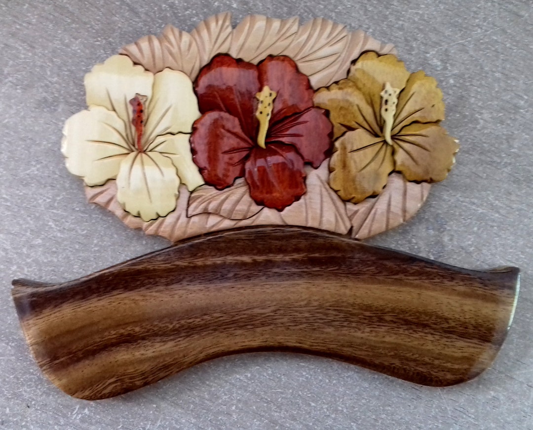 Wooden Flower Door Sign Customizable With One or Two First Names ...