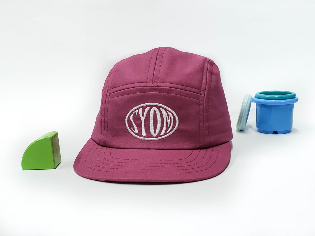 Plum Colorway Solid Basic Baby Kids 5 Panel Cap Camp Hat - Etsy España