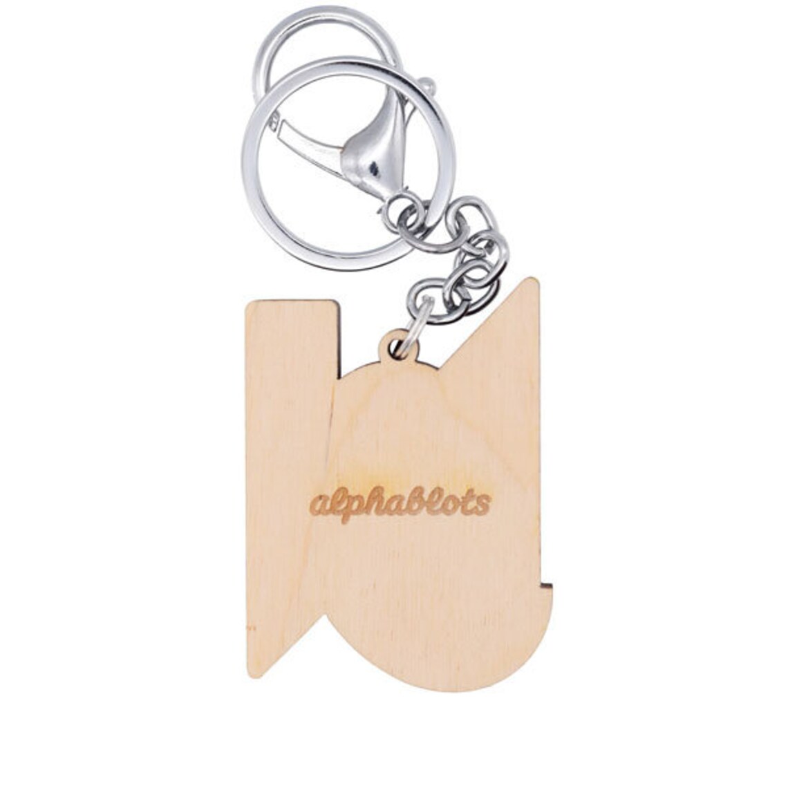 Letter N Keyring Made in UK Laser Cut Personalised - Etsy