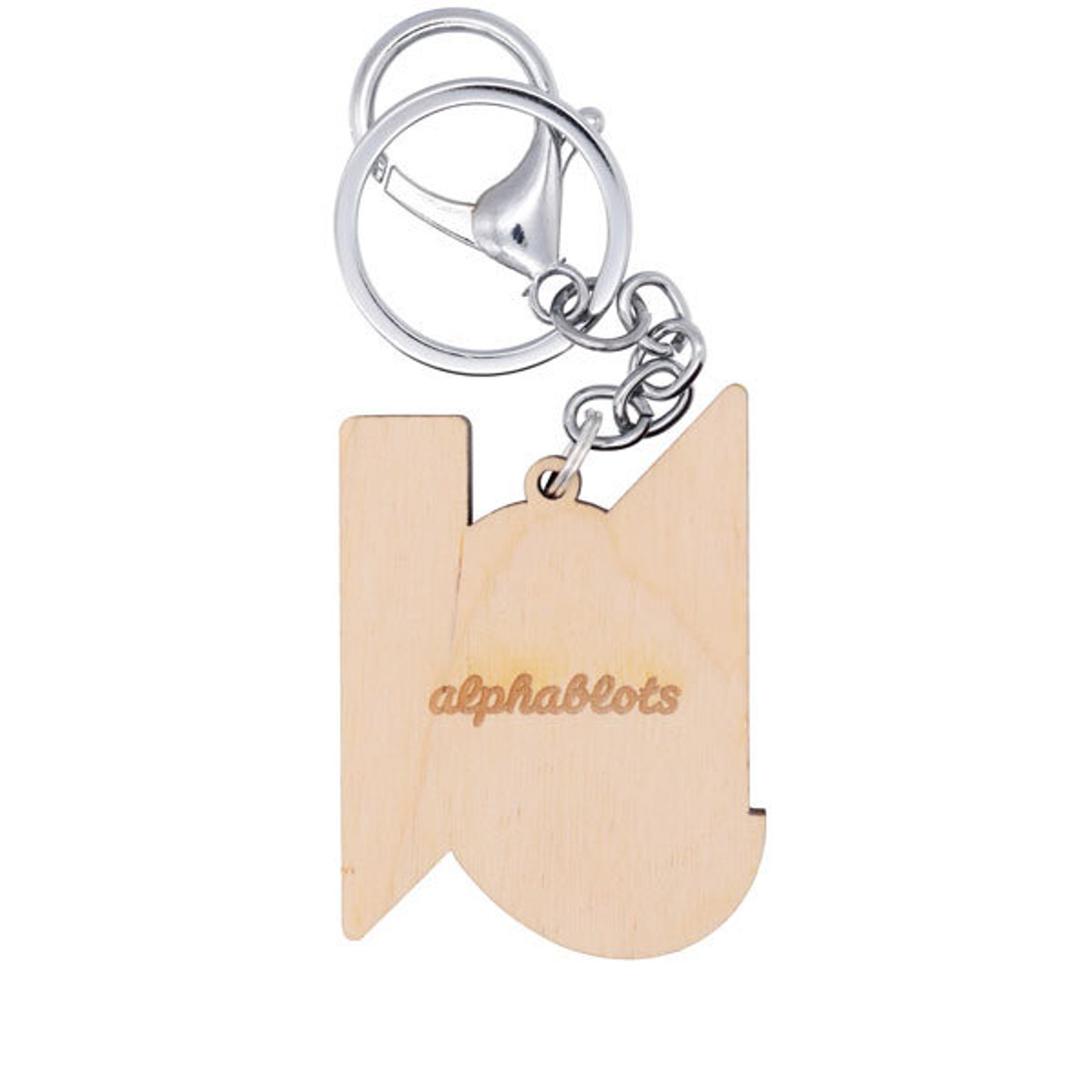 Letter N Keyring Made in UK Laser Cut Personalised - Etsy