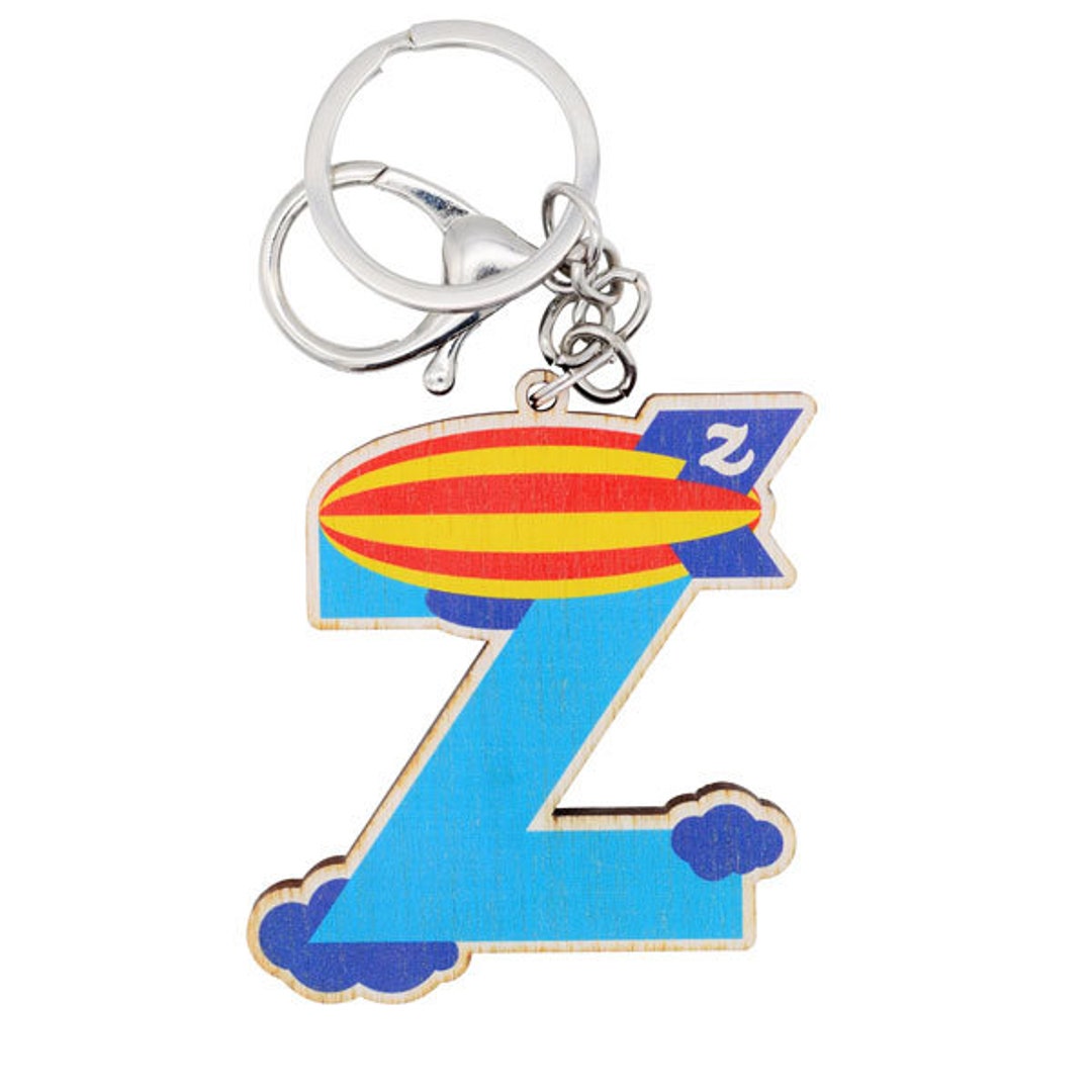 Letter Z Keyring Made in UK Laser Cut Personalised - Etsy