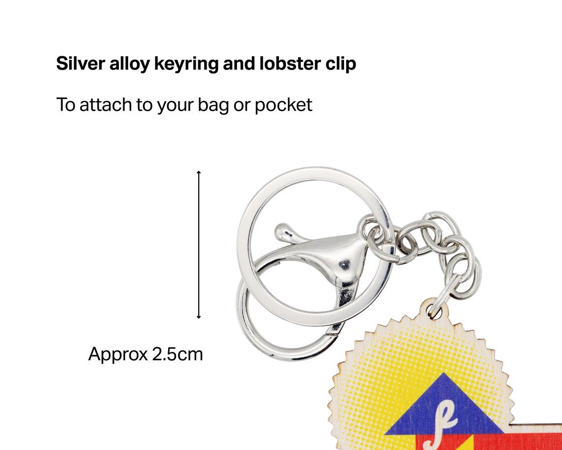 Letter N Keyring Made in UK Laser Cut Personalised - Etsy