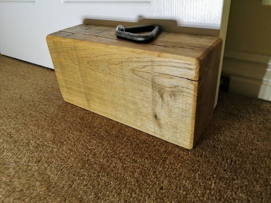 Rustic Door Stop, Hand Made From Solid Oak - Etsy