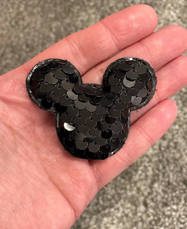 Mickey Mouse Hair Clips Sequin Mickey Clips Toddler Disney - Etsy