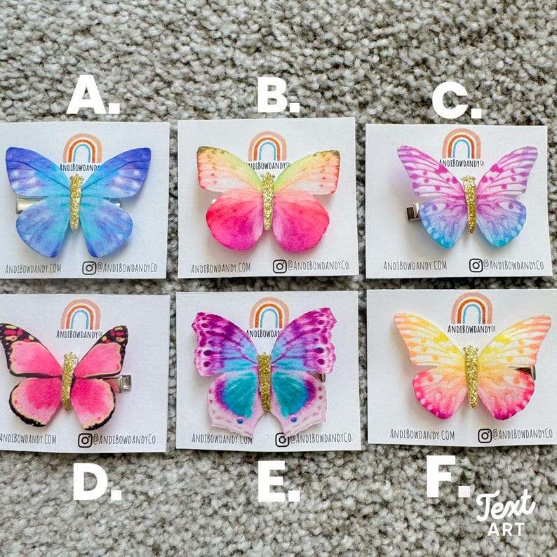 Butterfly Hair Clips - Summer Hair Accessories - Etsy