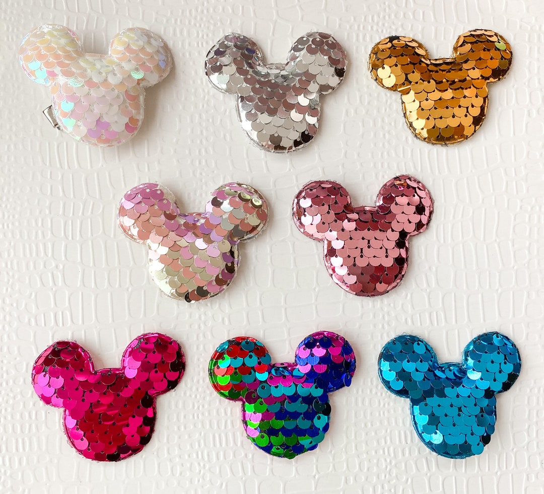Mickey Mouse Hair Clips Sequin Mickey Clips Toddler Disney Hair Clips ...